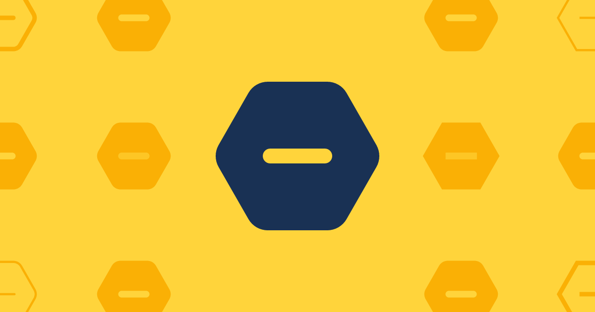 Hexagon Minus Classic Solid Icon | Font Awesome