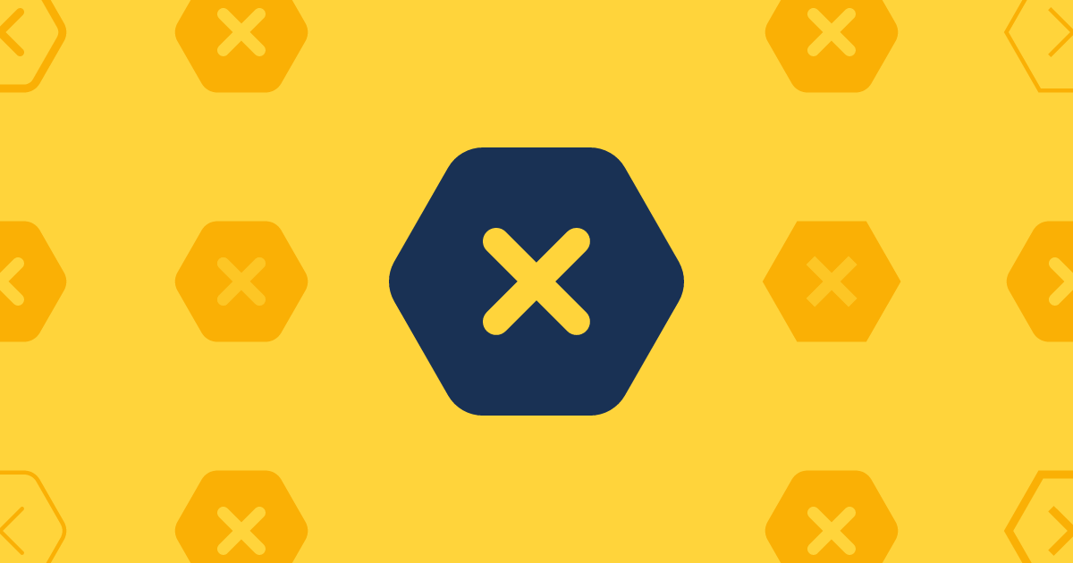 Hexagon Xmark Classic Solid Icon | Font Awesome