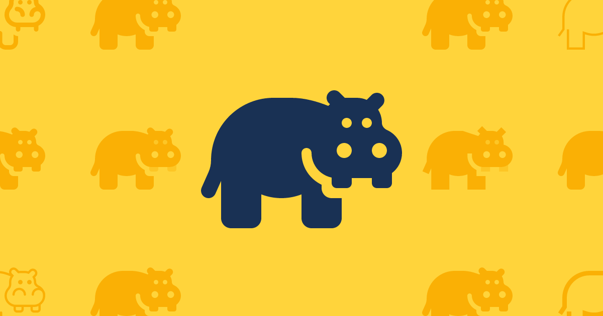 Hippo Duotone Icon | Font Awesome