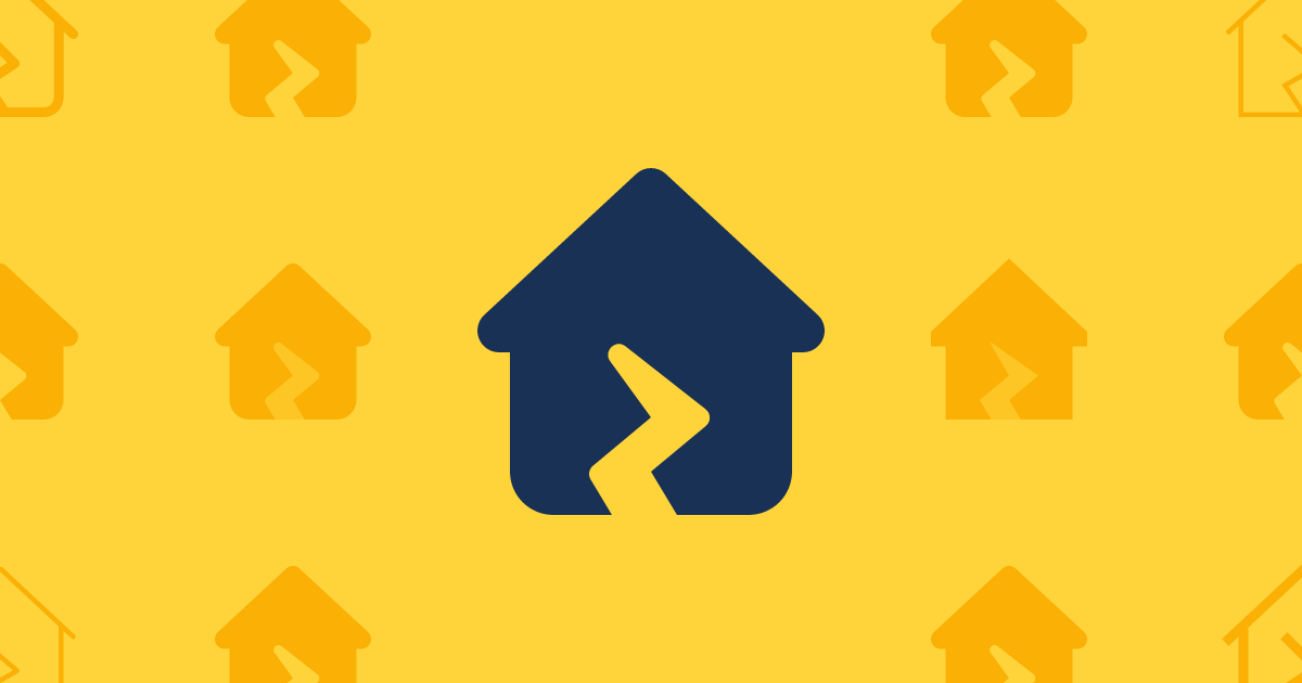 House Crack Icon | Font Awesome