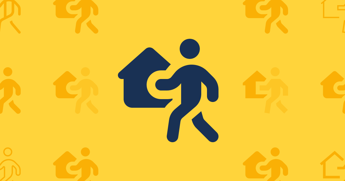 House Person Return Filled Icon (Classic Solid) — SVG Download | Font ...