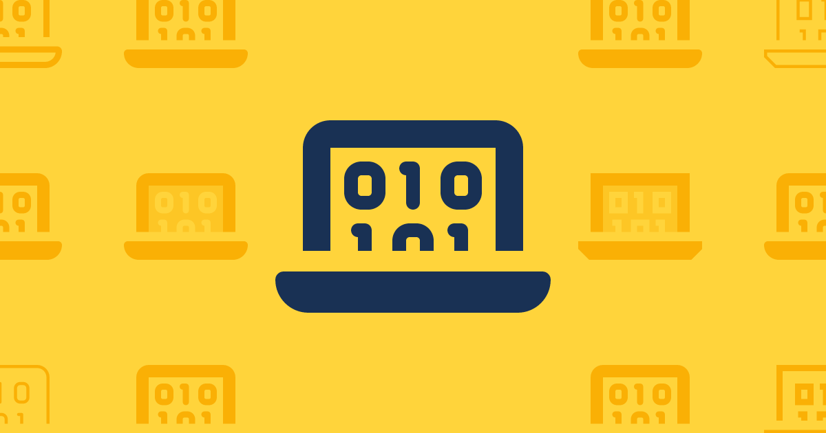 Laptop Binary Classic Solid Icon | Font Awesome