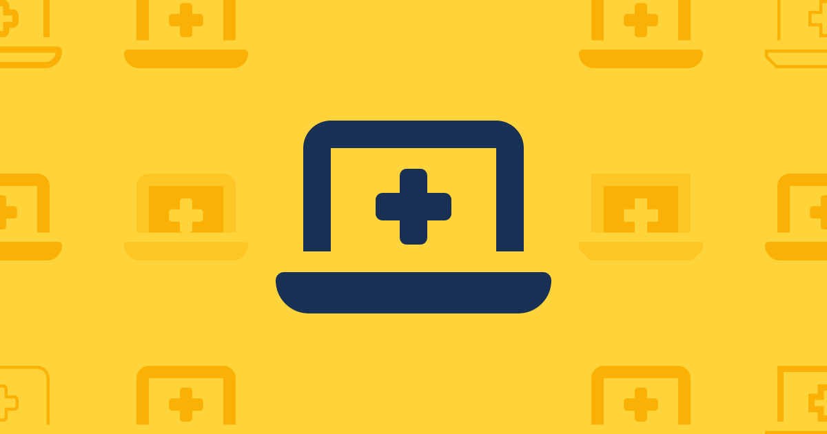 Laptop Medical Icon | Font Awesome