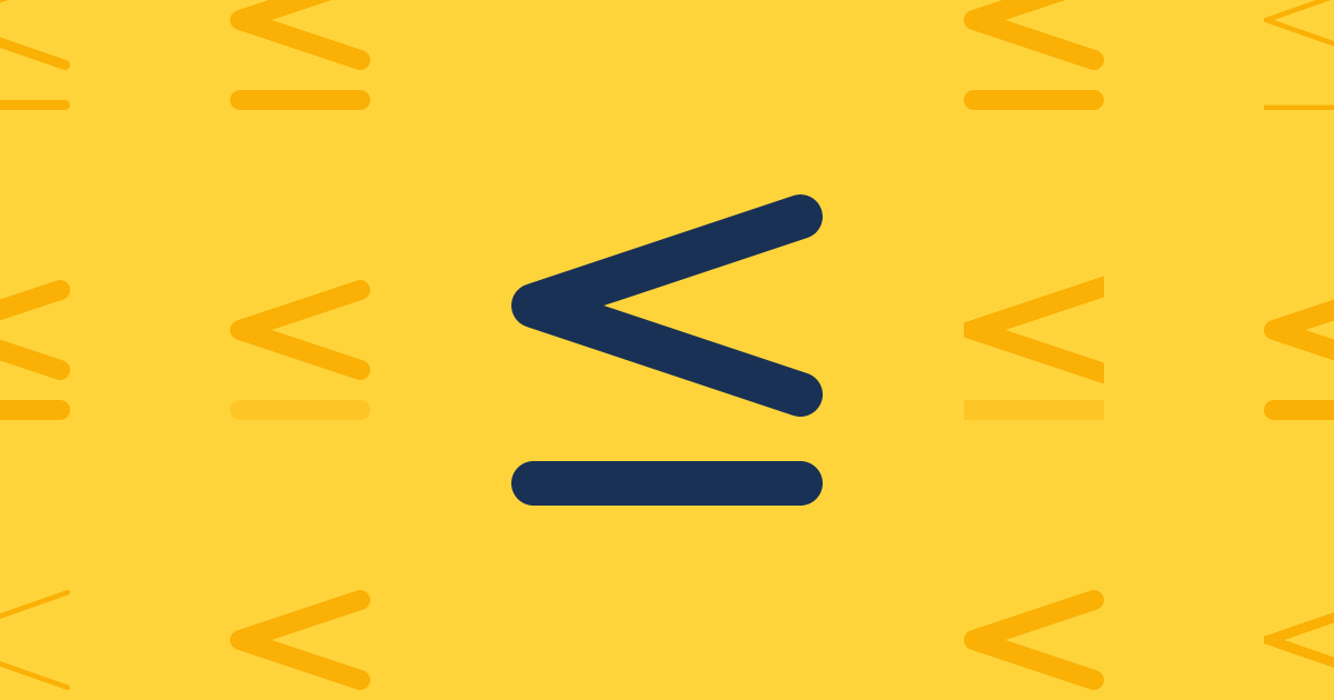 Less Than Equal Classic Thin Icon | Font Awesome