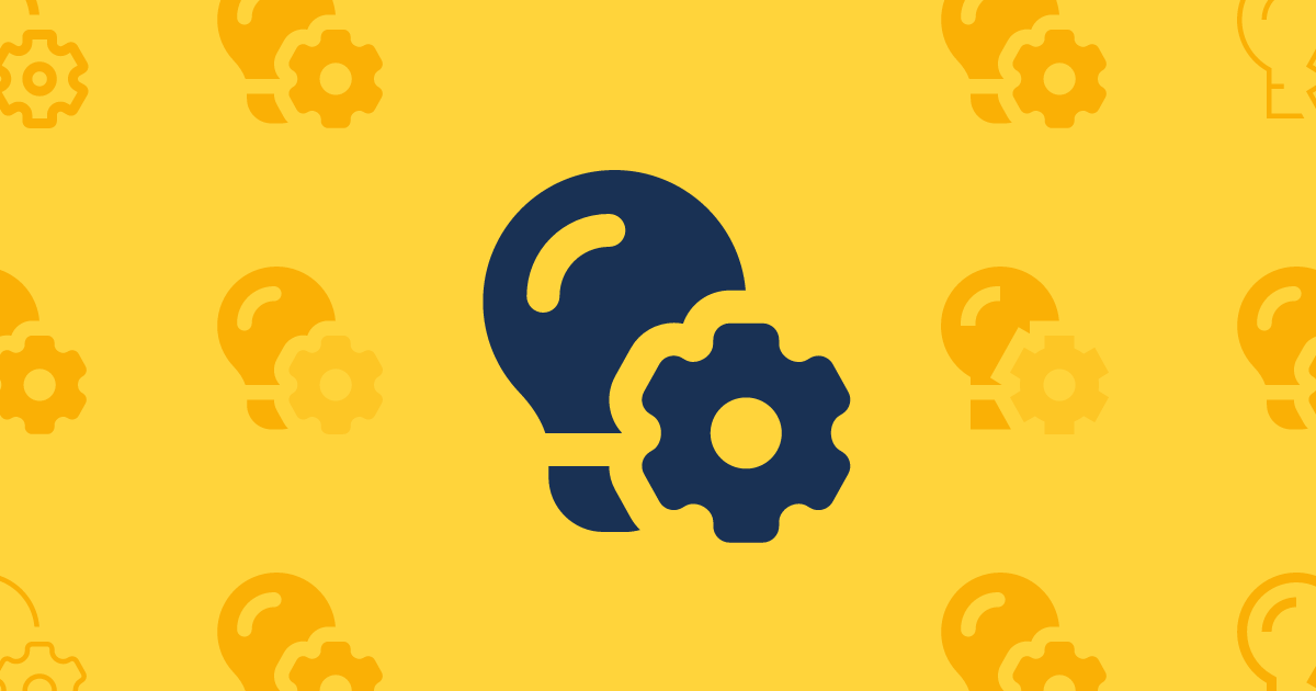 Lightbulb Gear Solid Icon | Font Awesome