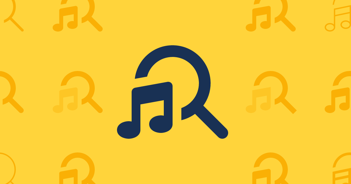 Music Magnifying Glass Classic Regular Icon | Font Awesome