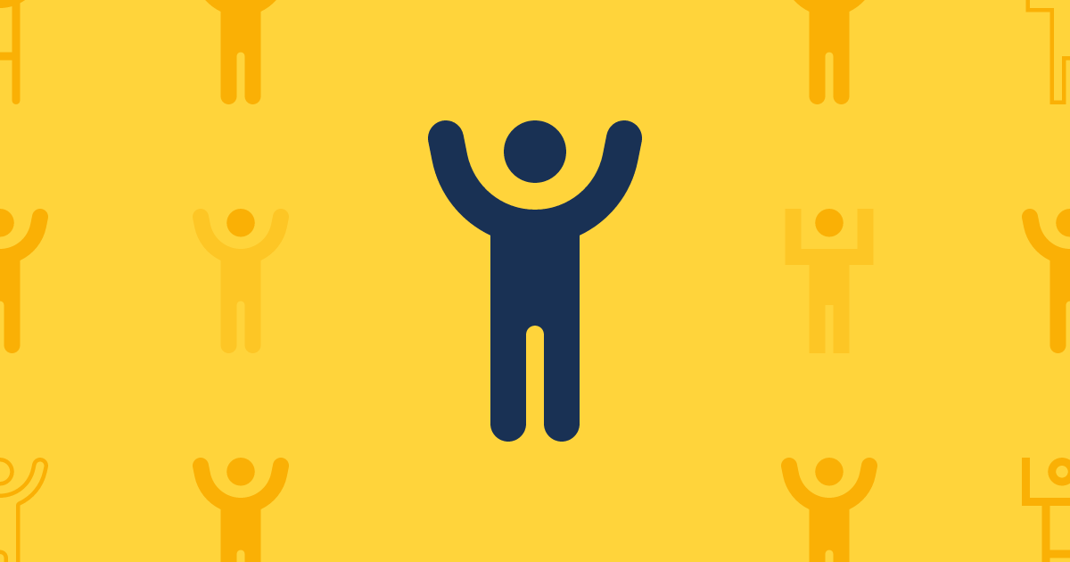 Person Arms Raised Icon | Font Awesome