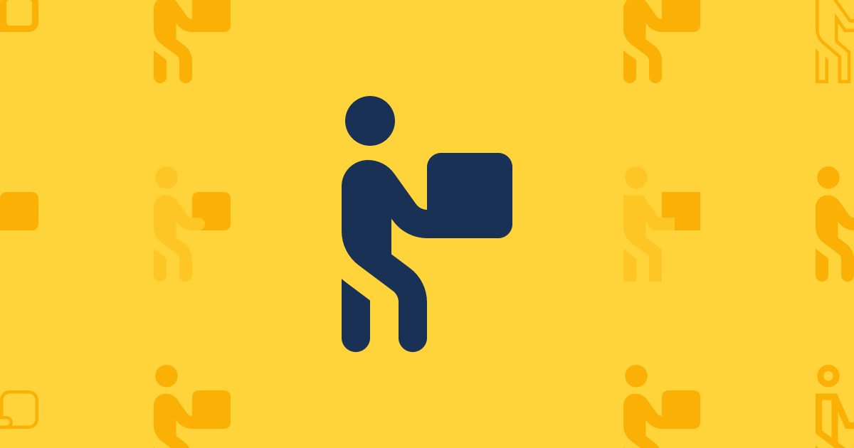 Person Carry Box Classic Regular Icon | Font Awesome