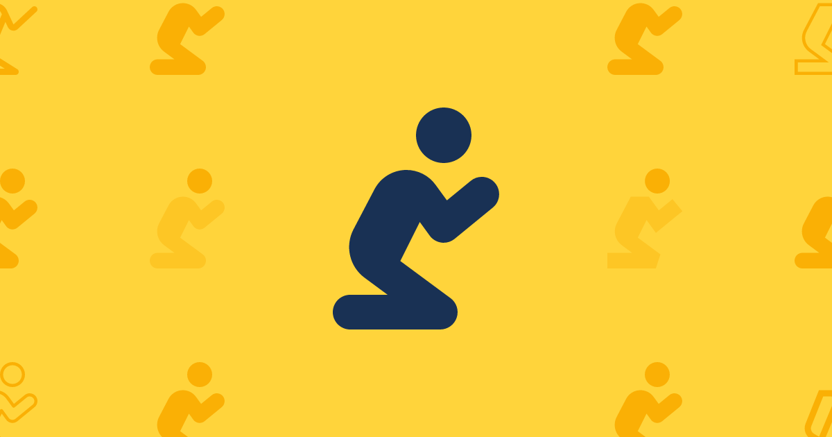 Person Praying Icon | Font Awesome
