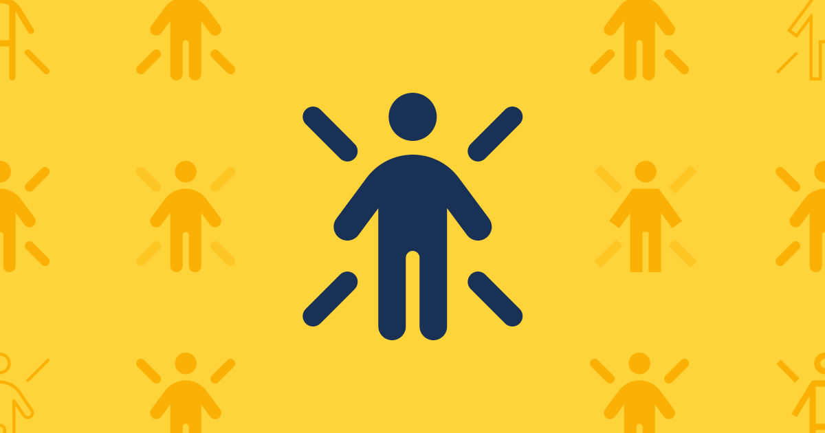 Person Rays Light Icon | Font Awesome