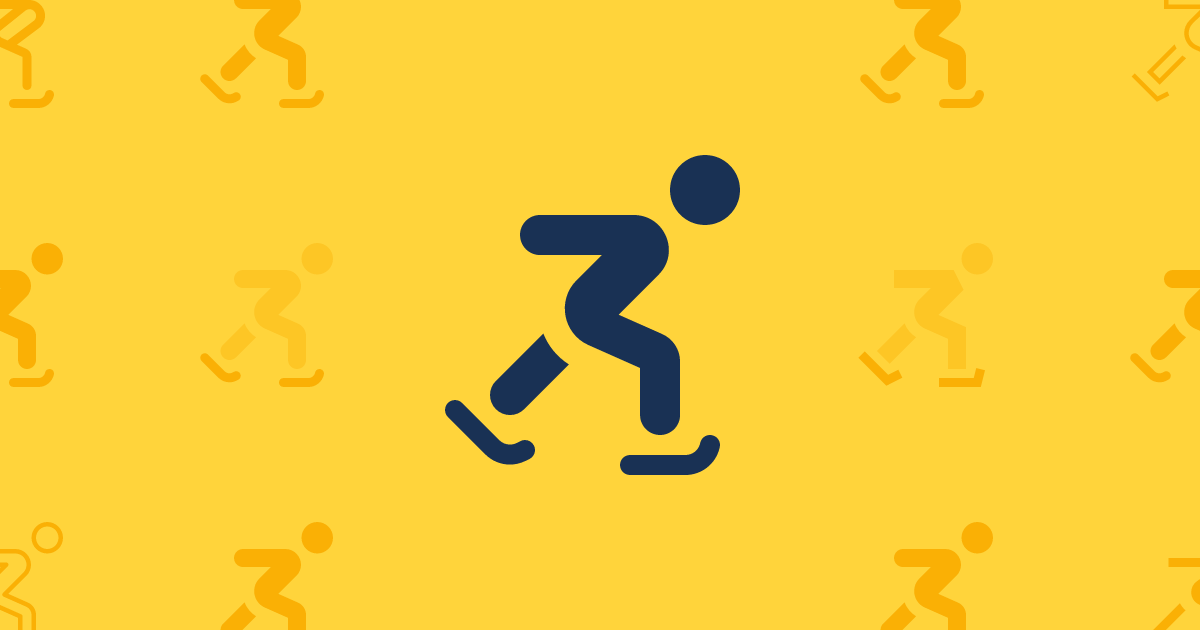 Person Skating Classic Solid Icon | Font Awesome