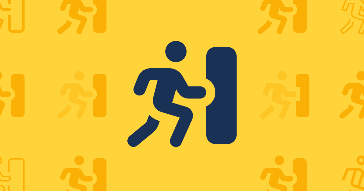 Person To Door Icon | Font Awesome