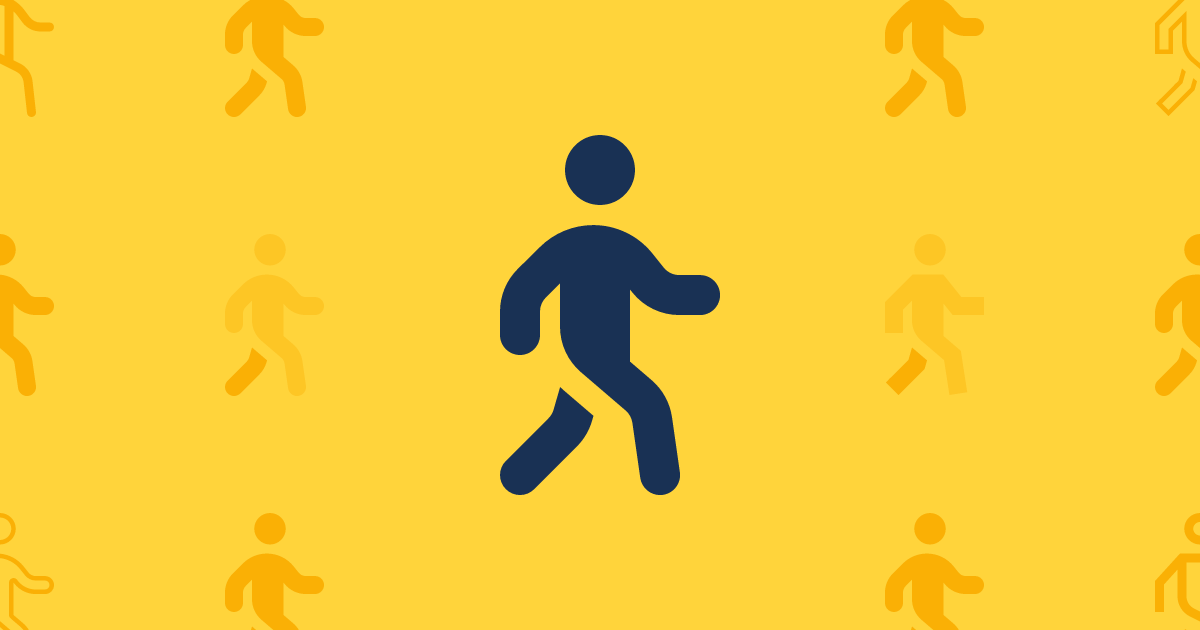 Person Walking Classic Solid Icon | Font Awesome