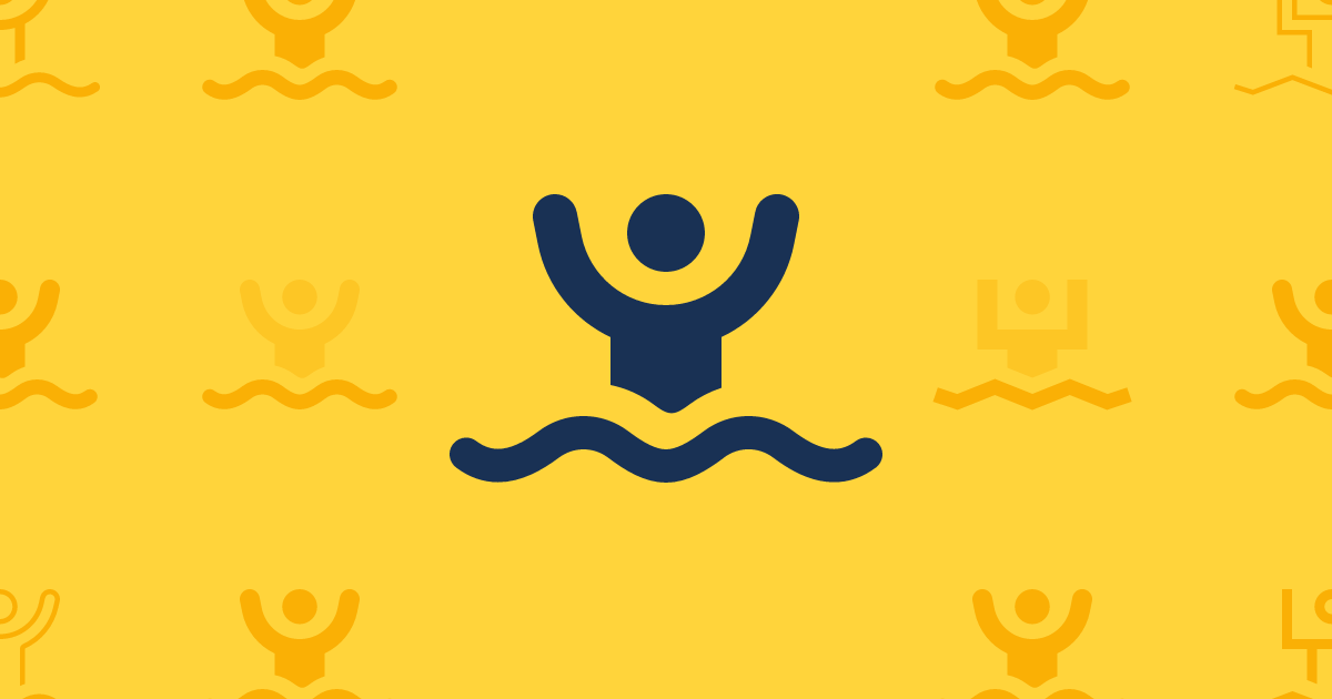 Person Water Arms Raised Icon | Font Awesome