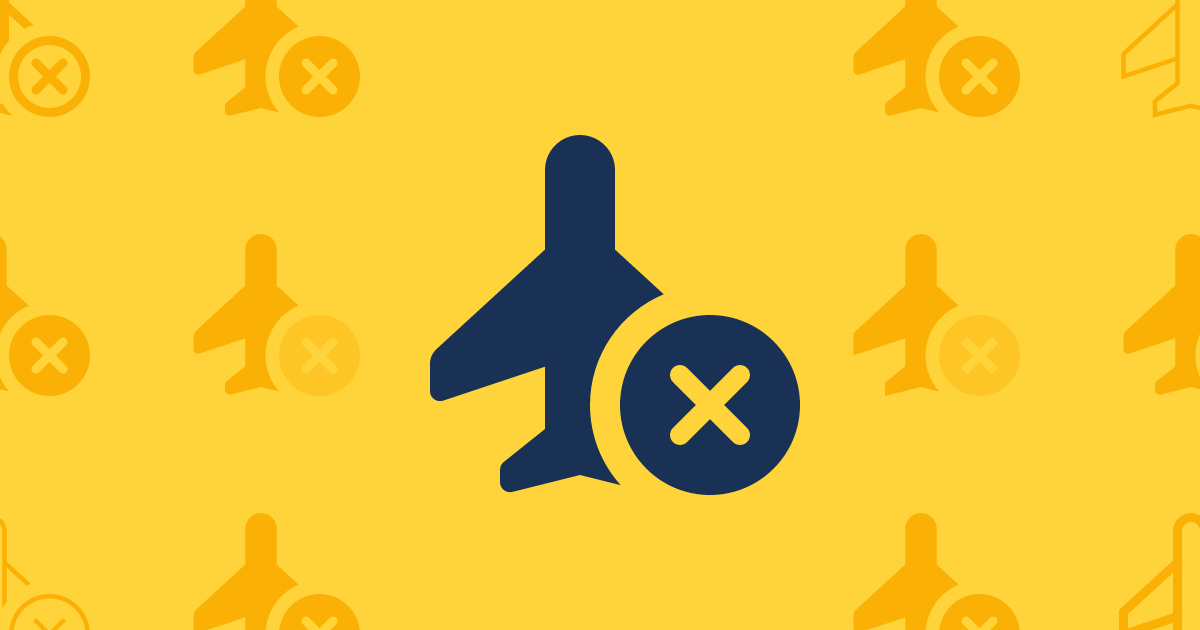 Plane Circle Xmark Classic Regular Icon | Font Awesome