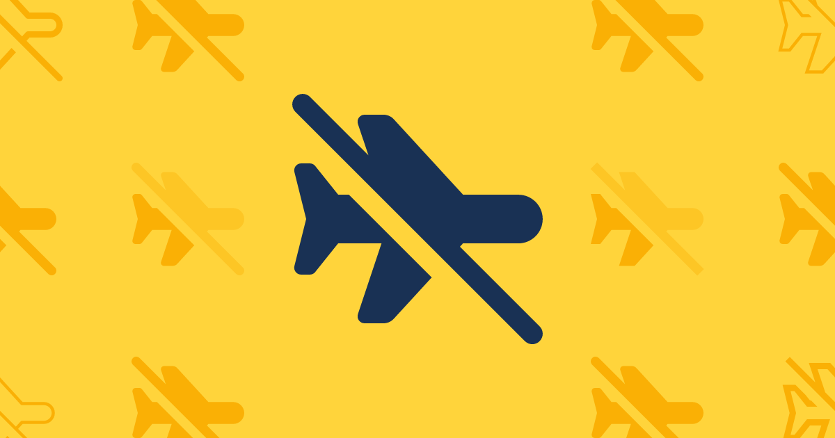 Plane Slash Outline Icon (Classic Regular) — SVG Download | Font Awesome