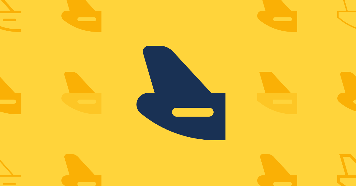 Plane Tail Classic Solid Icon | Font Awesome