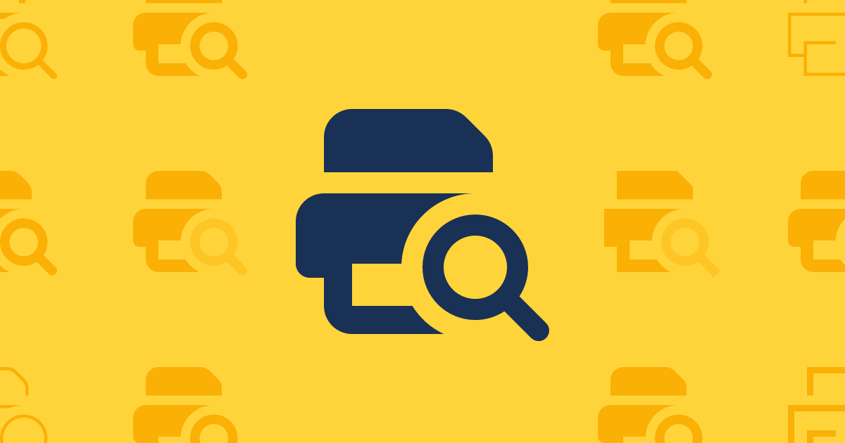 Print Magnifying Glass Classic Solid Icon | Font Awesome