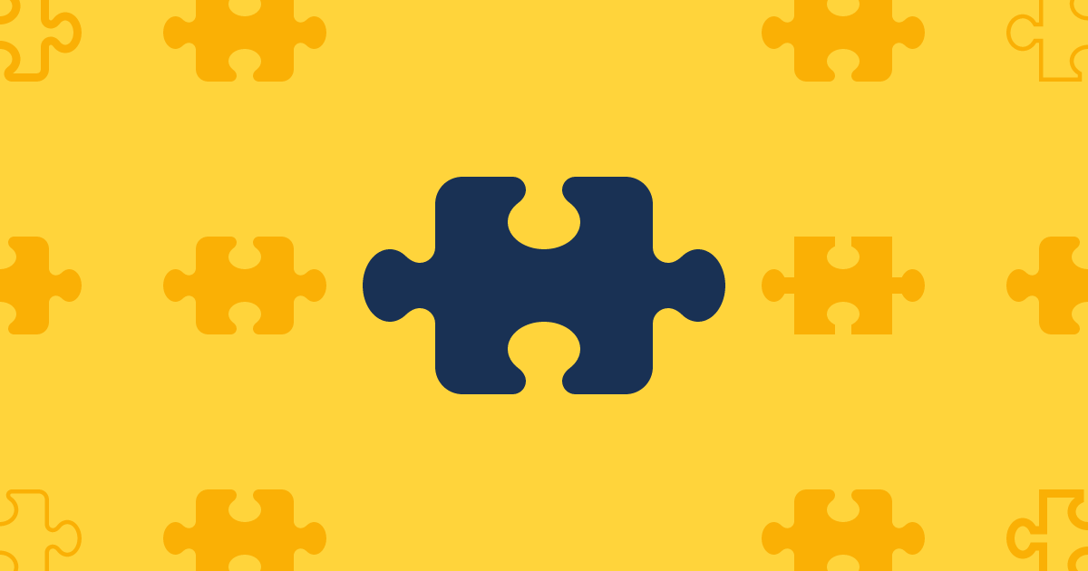 Puzzle Piece Simple Classic Solid Icon | Font Awesome