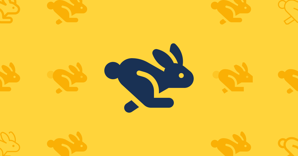 Rabbit Running Classic Solid Icon | Font Awesome