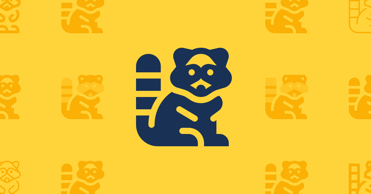 Raccoon Classic Solid Icon | Font Awesome