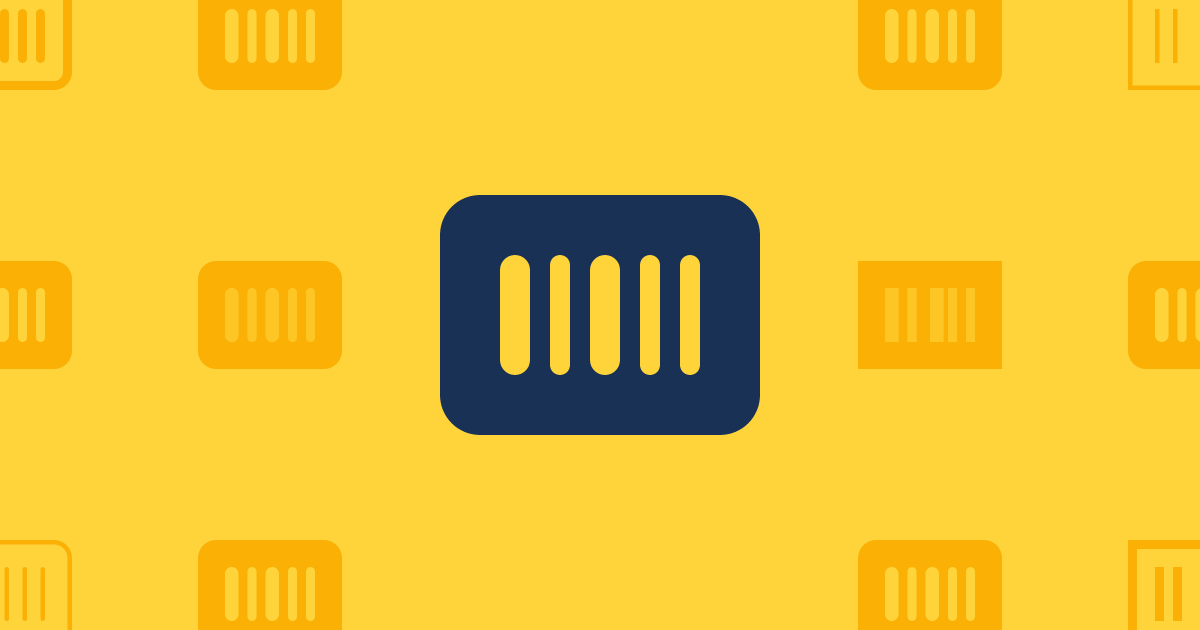 Rectangle Barcode Classic Solid Icon | Font Awesome