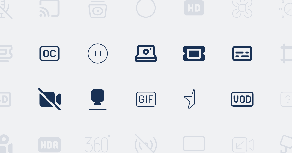 Film + Video Icons | Font Awesome
