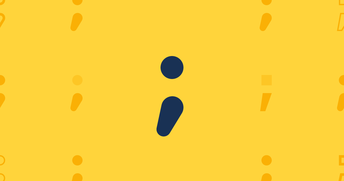 Semicolon Classic Solid Icon | Font Awesome