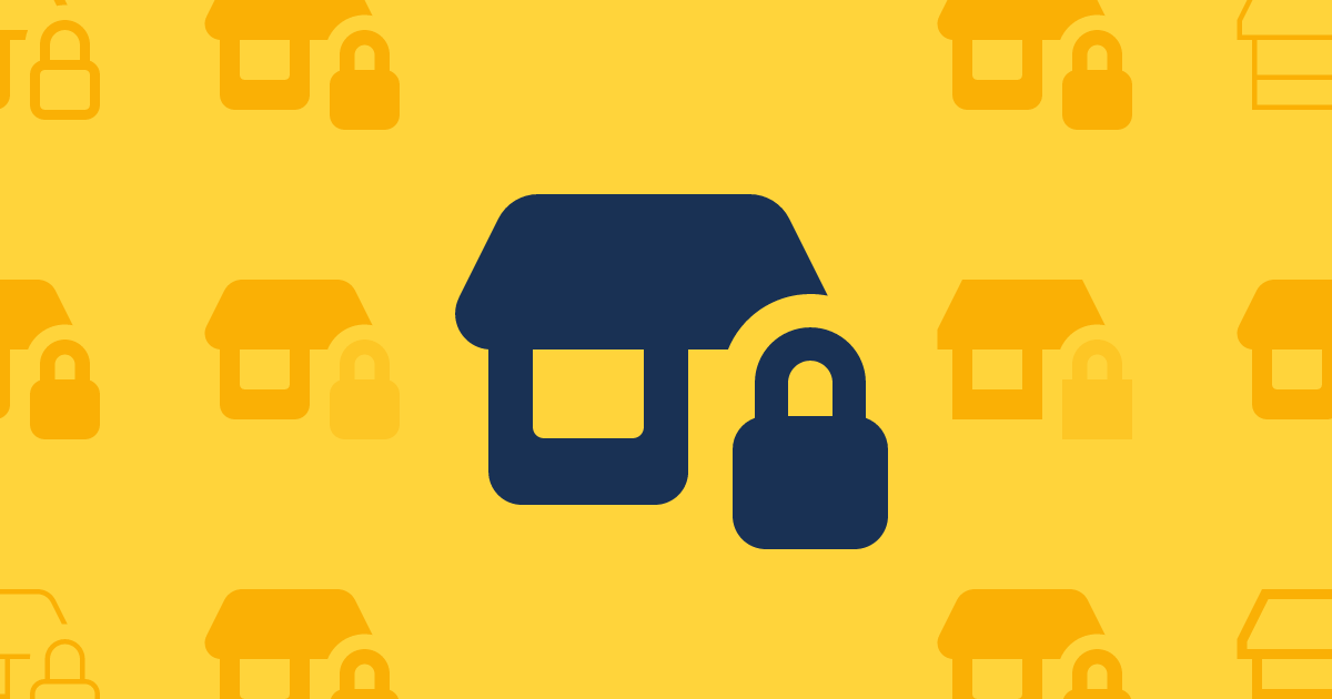 Shop Lock Classic Solid Icon | Font Awesome