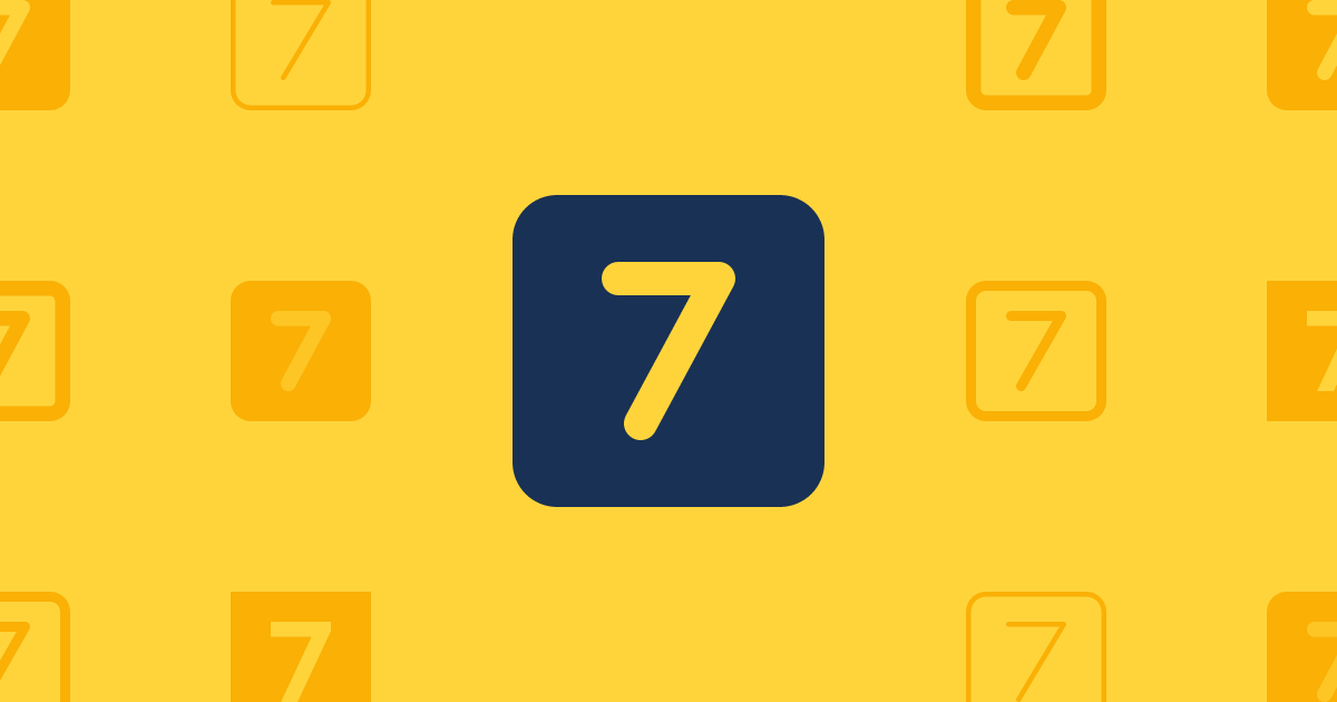 Square 7 Solid Icon | Font Awesome