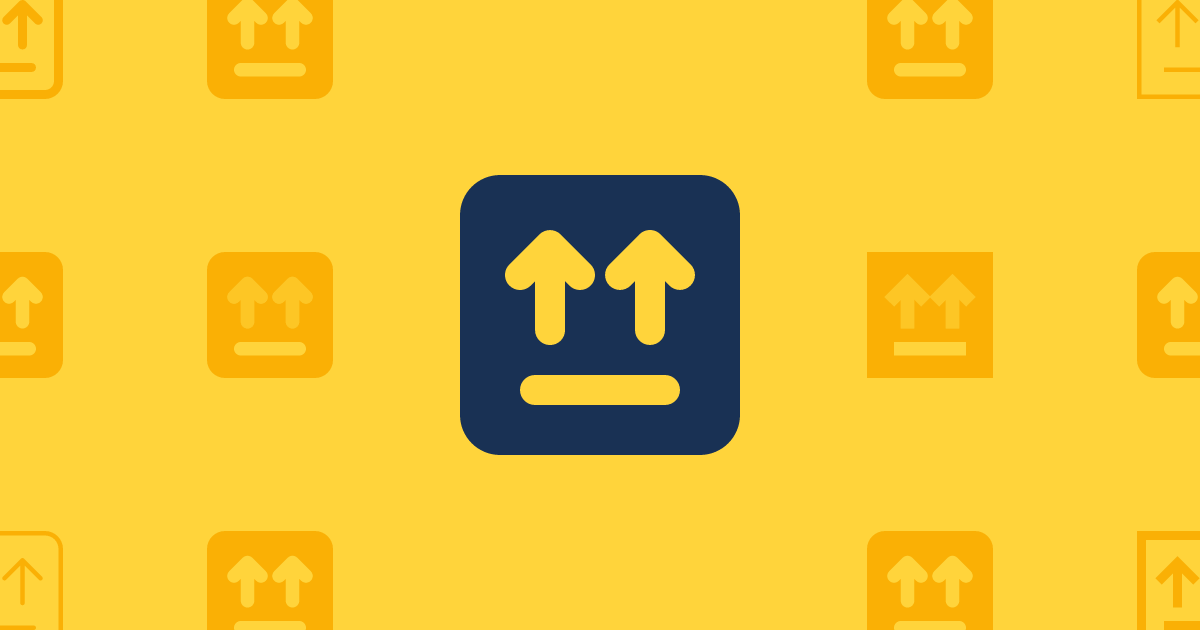 Square This Way Up Classic Regular Icon | Font Awesome