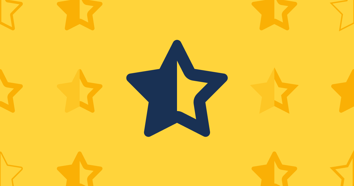 Star Half Stroke Classic Light Icon | Font Awesome
