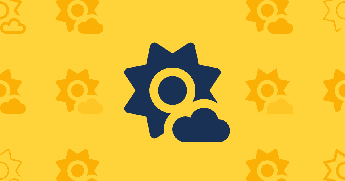 Sun Cloud Regular Icon | Font Awesome