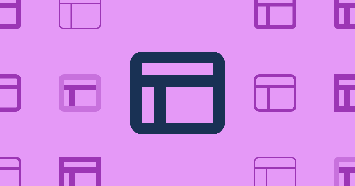 Table Layout Icon | Font Awesome