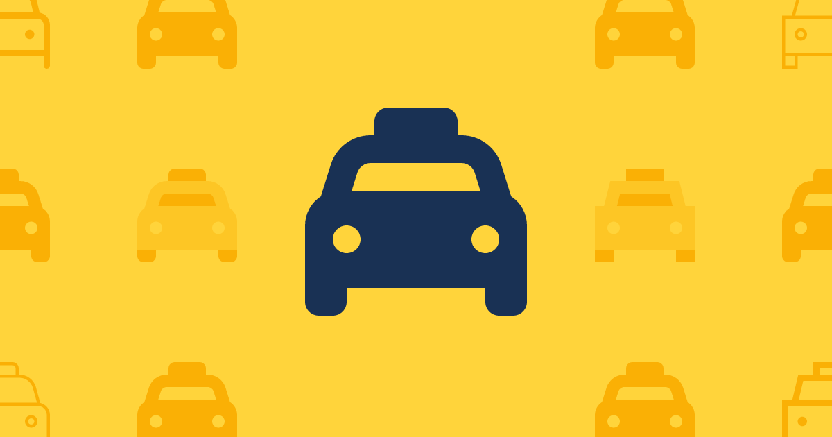 Taxi Regular Icon | Font Awesome