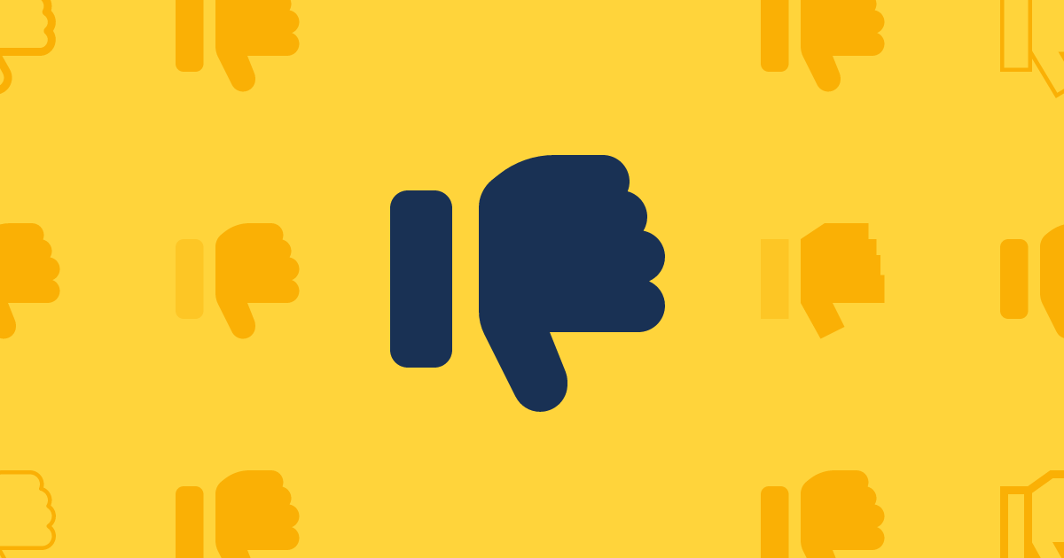 thumbs-down Classic Solid Icon | Font Awesome