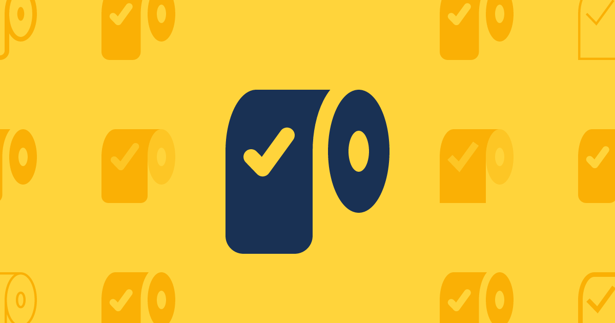 Toilet Paper Check Solid Icon | Font Awesome