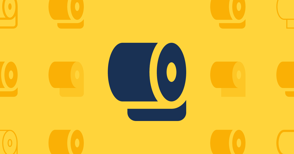 Toilet Paper Under Thin Icon (Classic Thin) — SVG Download | Font Awesome