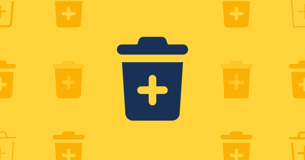 Trash Plus Regular Icon | Font Awesome