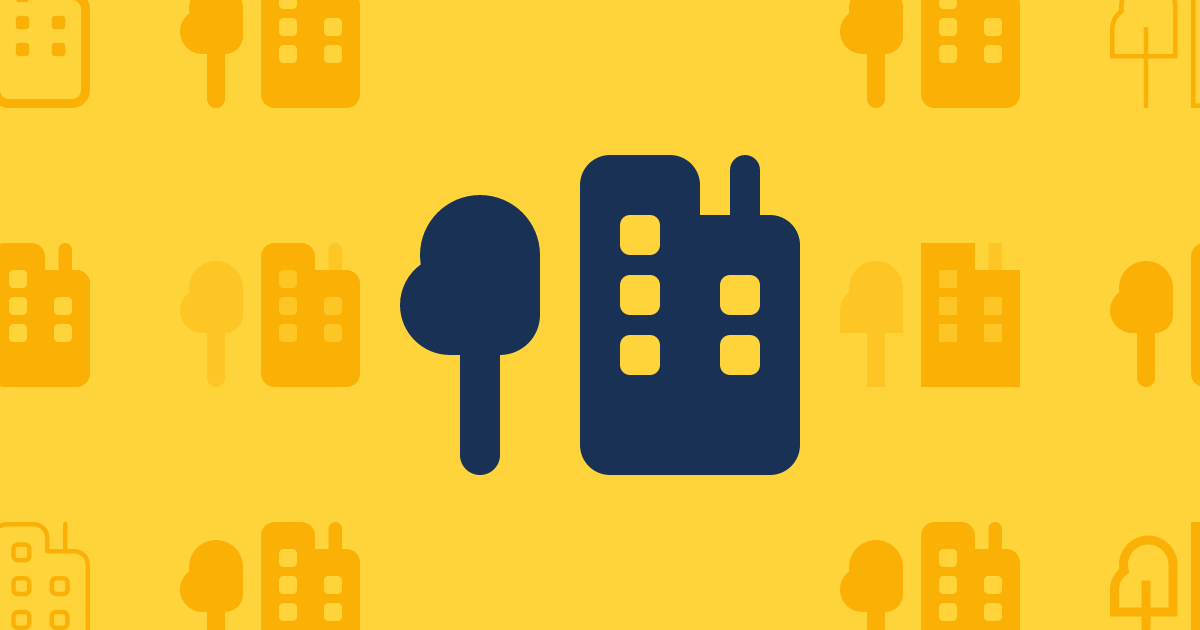 Tree City Light Icon | Font Awesome