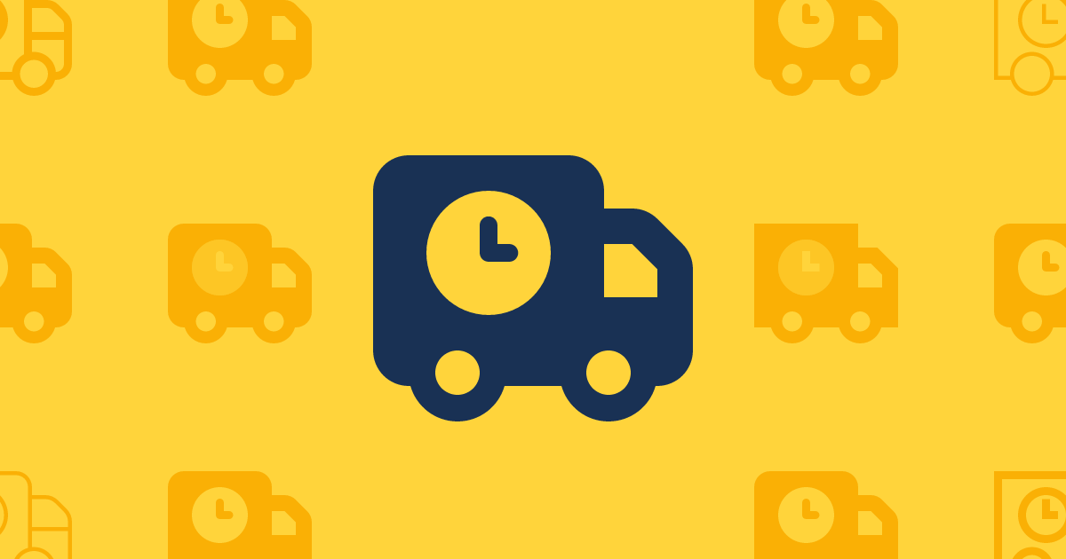 Truck Clock Solid Icon | Font Awesome