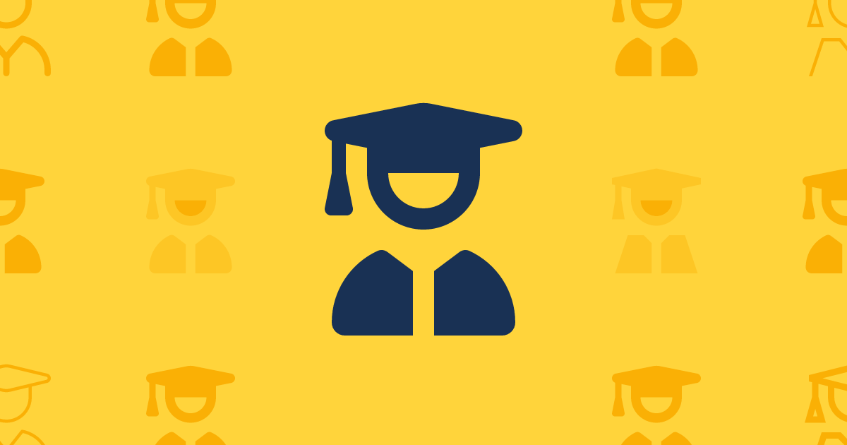User Graduate Classic Regular Icon | Font Awesome