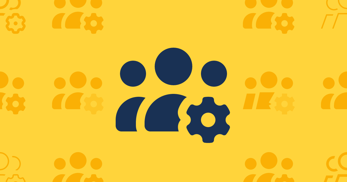 Users Gear Classic Solid Icon | Font Awesome