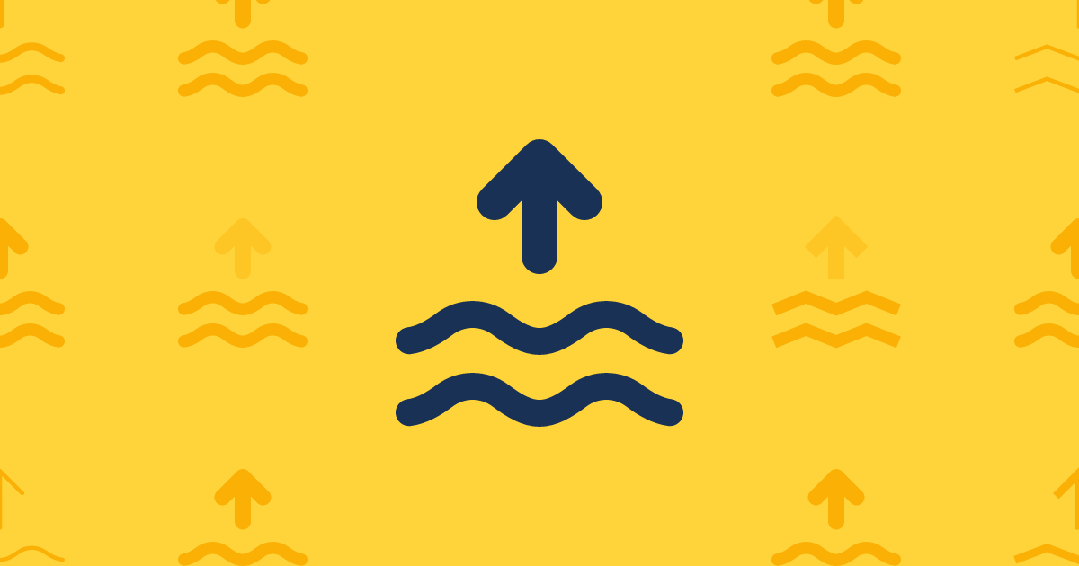 Water Arrow Up Classic Solid Icon | Font Awesome