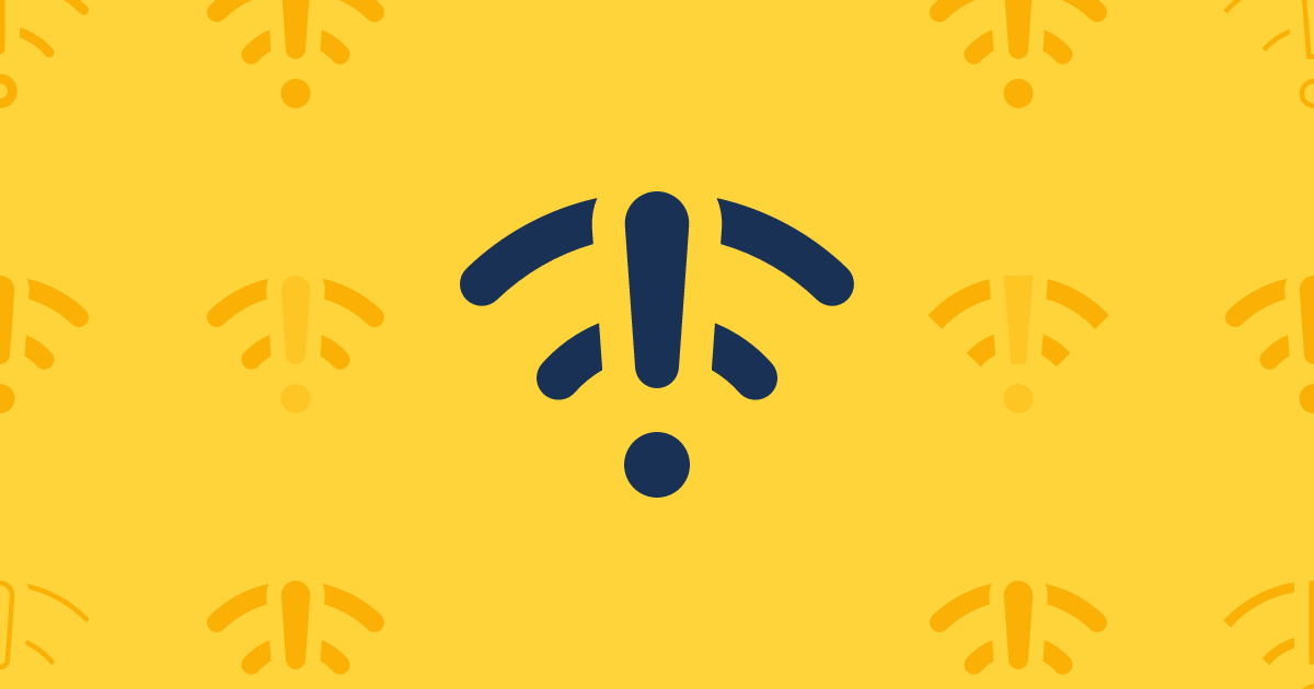 Wifi Exclamation Regular Icon | Font Awesome