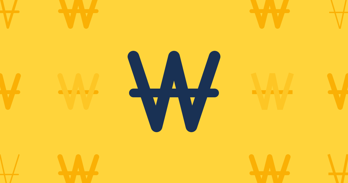 Won Sign Solid Icon | Font Awesome